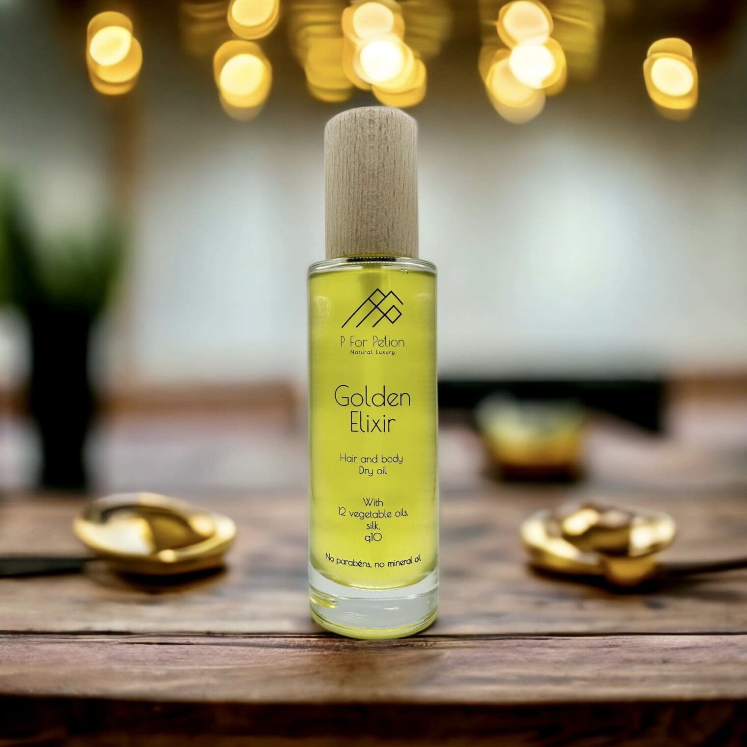 Golden elixir - Μεταξένιο λάδι για σώμα και μαλλιά - Icon Cosmetics